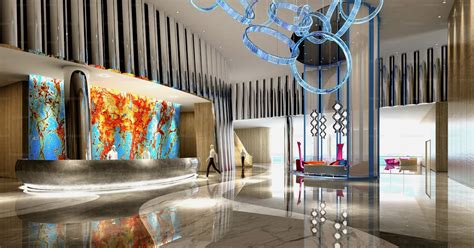 고급 호텔 로비 및 리셉션의 3d 렌더링 사진 Unsplash의 사람 없음 이미지