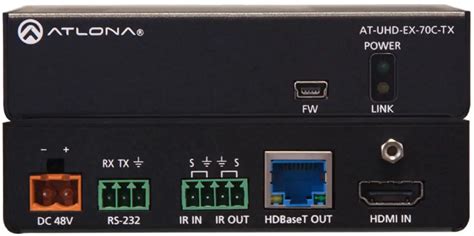 Atlona At Uhd Ex 70c Tx 4k Uhd Hdmi Over Hdbaset Transmitter