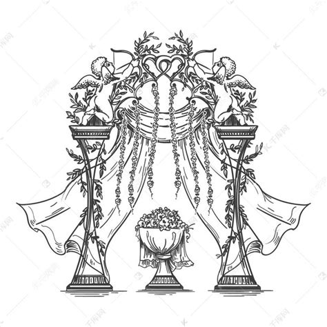 婚礼拱门素材图片免费下载 千库网
