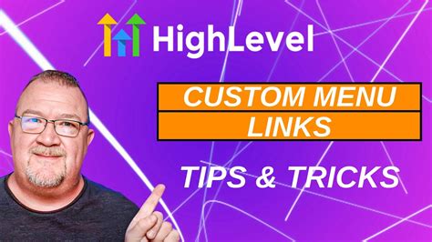 gohighlevel custom menu links optimizing navigation for your business