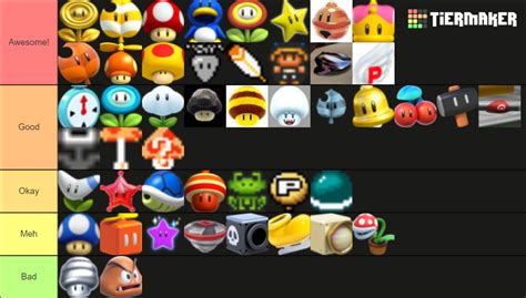 Mario Power Ups Tierlist 1 By Meia 4 On Deviantart