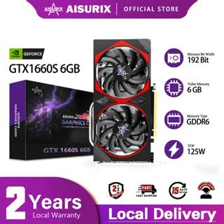 Aisurix Gtx S Gb Nvidia Graphics Card Super Gpu Gddr Video Card Gaming Shopee Malaysia