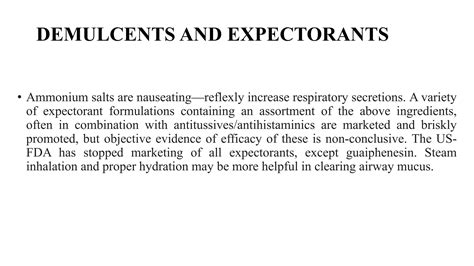 Drugs For Cough Pptx