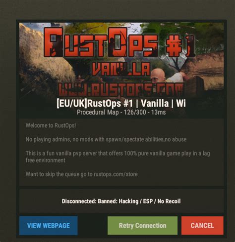 Banned From Rustops1 Rust Server Off Topic Forums Gaming Asylum