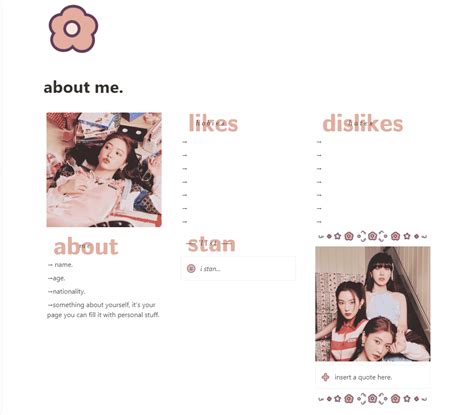 my notion setup pink fantasy template r notion