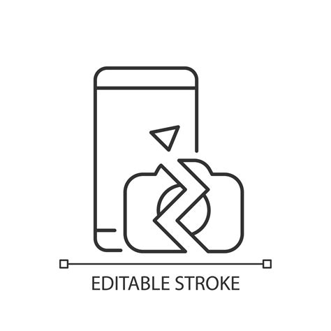 Camera Not Working Linear Icon Vector Art At Vecteezy