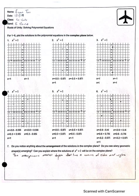 Roots Of Unity Solving Polynomial Equati Studocu