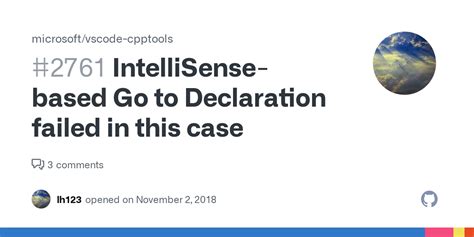 Intellisense Based Go To Declaration Failed In This Case · Issue 2761 · Microsoftvscode