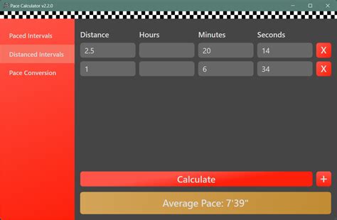 GitHub ConnellHagen Pace Calculator A Desktop Running Pace Calculator For Calculating Average