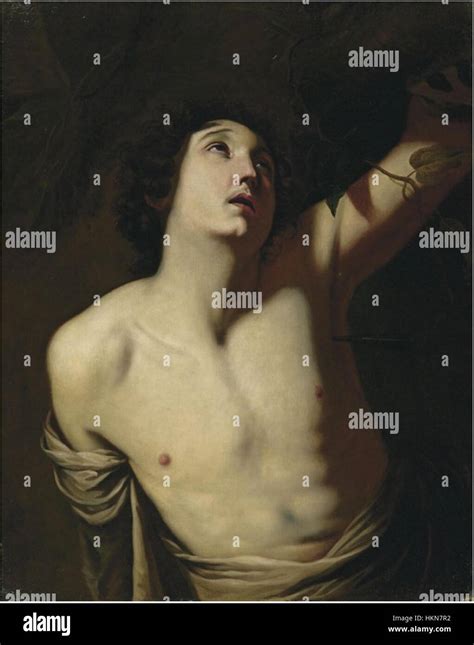 Andrea Vaccaros Saint Sebastian Is A Dramatic Oil Painting That