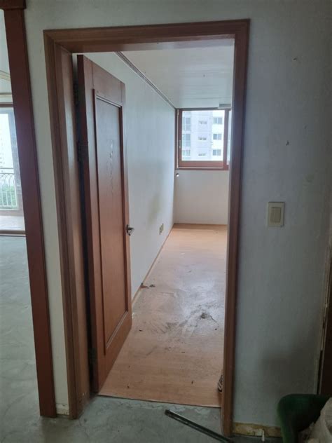 강북구 북한산시티 아파트에서 문짝 문틀 욕실문 방문 베란다문 걸레받이까지 모두 교체하는 현장입니다 네이버 블로그