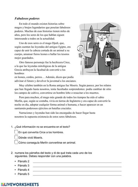 Cuadernillo Comprension Lectora Secundaria Pdf