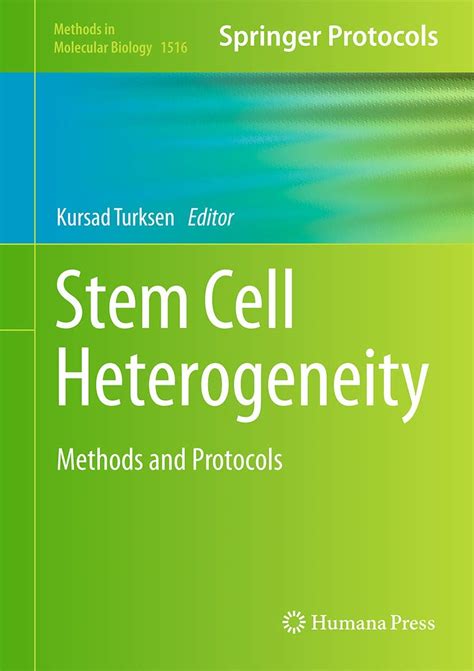 stem cell heterogeneity methods and protocols methods in molecular
