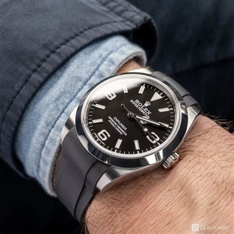 Rubber Strap For Rolex Explorer 1 39mm For Deployant Buckle Zealande