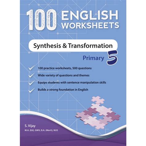 100 English Worksheets Primary 5 Synthesis And Transformation Primary 5 English Upper