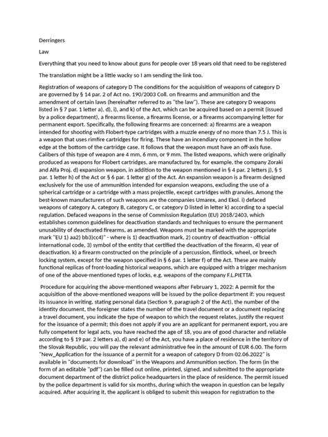 Derringers Pdf Cartridge Firearms Firearms