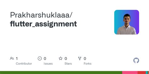 Github Prakharshuklaaaflutterassignment