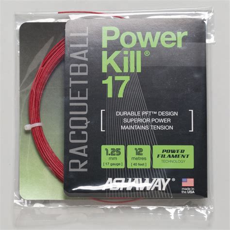 Ashaway Powerkill 17 Racquetball Holabird Sports