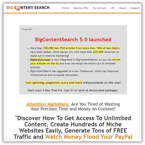 how to use big content search seo content machine