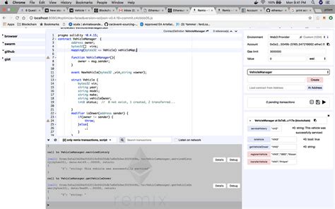 Vehicle Record And Service Maintenance On Private Blockchain Network