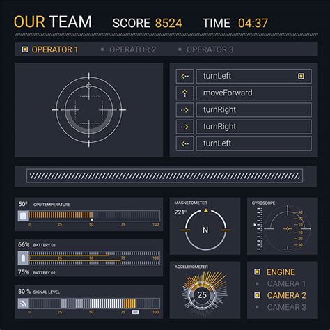 HUD Elements For User Interface On Behance