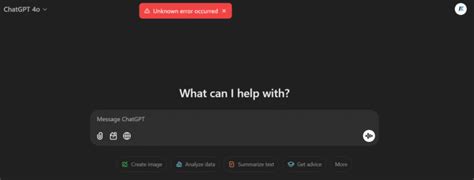 Chatgpt Says Unknown Error Occurred” For Pdf File Uploads Whats Happening