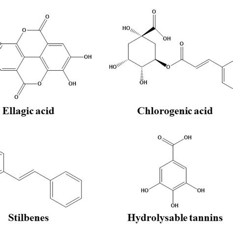 Chemical Structure Of Representative Phenolic Acids General Chemical