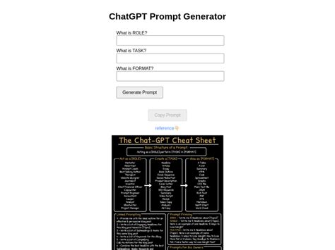 ChatGPT Prompt Generator нейросеть