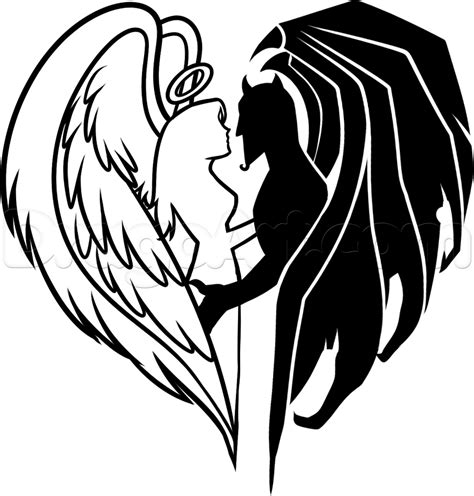 Good Vs Evil Drawing Ideas Easy