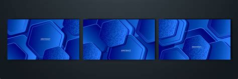 파란색 기하학적 모양은 현대 기술 배경 디자인을 추상화합니다 벡터 추상 그래픽 프리젠 테이션 디자인 배너 패턴 배경 웹 템플릿입니다 0명에 대한 스톡 벡터 아트 및 기타