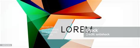 밝은 배경에서 3d 카드입니다 추상 삼각형 패턴입니다 미래 지향적인 기하학적 배경입니다 0명에 대한 스톡 벡터 아트 및 기타 이미지 Istock