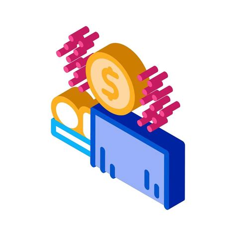 Payment Operation Isometric Icon Vector Illustration Color 18034542