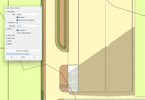 Realistic Visual Style Shadow Only Showing On Half Of Floor Plan