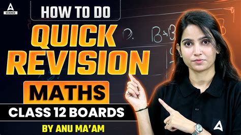 How To Do Quick Revision 🤔🤔 Class 12 Maths Youtube