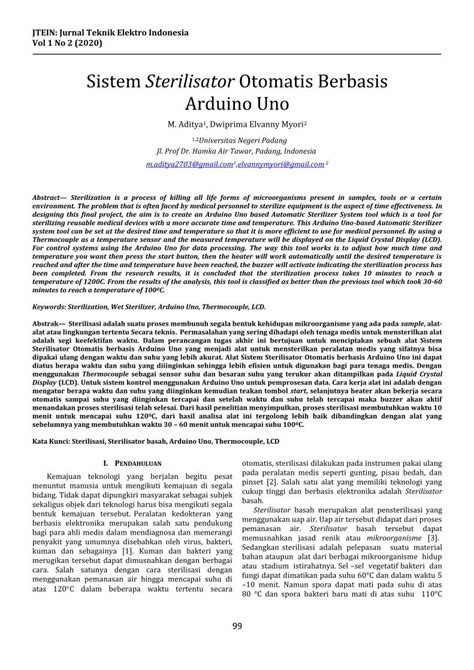 Pdf Sistem Sterilisator Otomatis Berbasis Arduino Uno Dokumen Tips