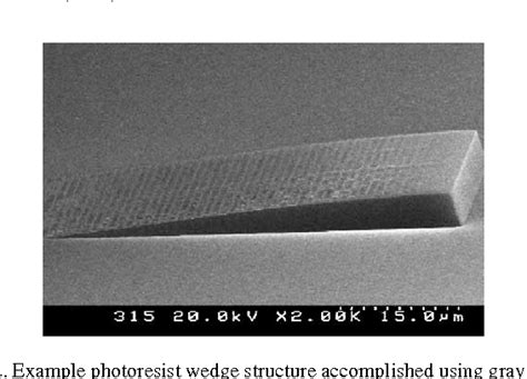 Figure 2 From Microfabrication Of 3 D Silicon Mems Structures Using Grayscale Lithography And