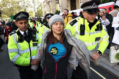 Greta Thunberg Arrested In London During Anti Oil Protest Politico