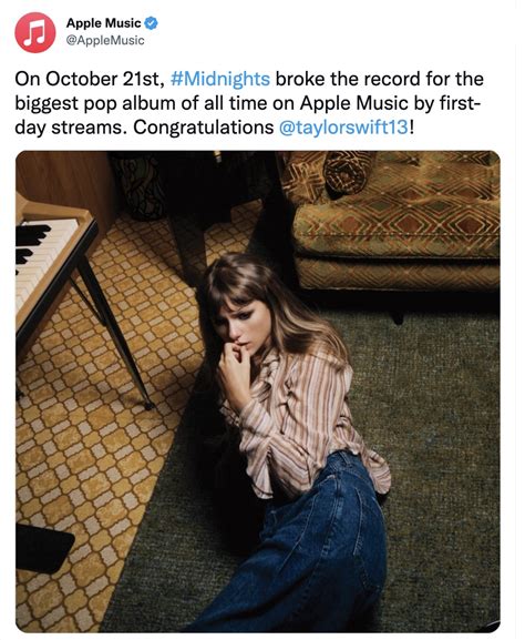 Taylor Swift Shatters Spotify And Apple Music Streaming Records With Midnights Album That