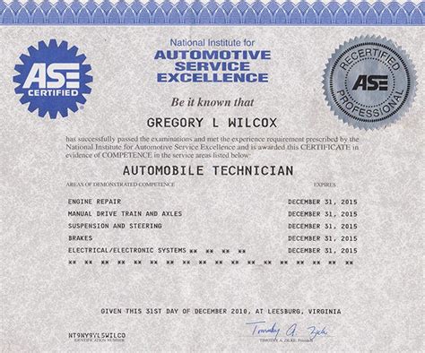 Bmw Ase Certification
