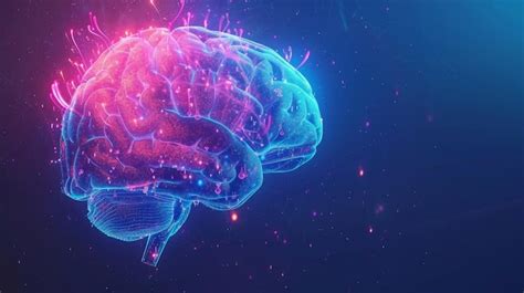 Premium Photo Futuristic Neural Network Visualization Generative Ai