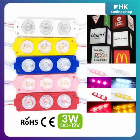 Jual HK Lampu LED Module 3 Watt 12 Volt Lampu Module LED 12V 3 Mata Shopee Indonesia