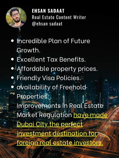 Sayed Ehsanullah Sadaat On Linkedin These Are Some Of The Reasons Why Dubai Is Considered One