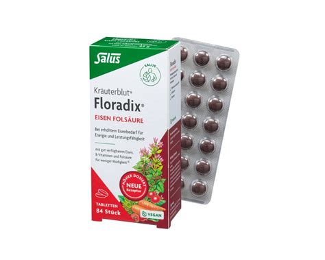 Salus Kräuterblut Floradix Eisen Folsäure 84 Tabletten