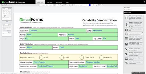 Radio Button Fields NaturalForms Support