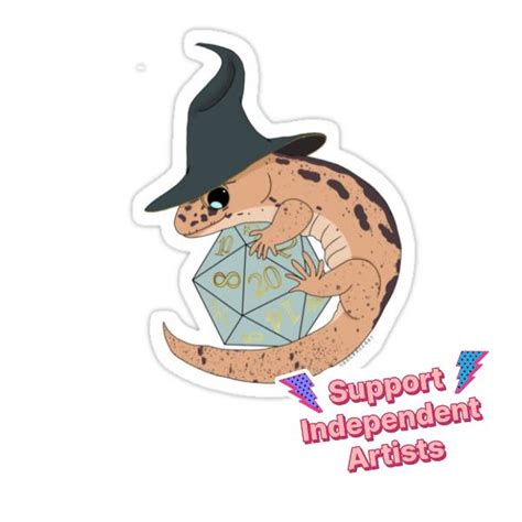 Dnd Wizard Lizard Dark Slate And Mint Sticker For Sale By Lordgraceart In 2024 Lizard Dnd