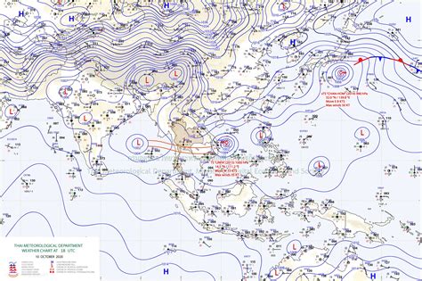 อธิบายแผนท ศูนย์อุตุนิยมวิทยาภาคตะวันออกเฉียงเหนือตอนล่าง