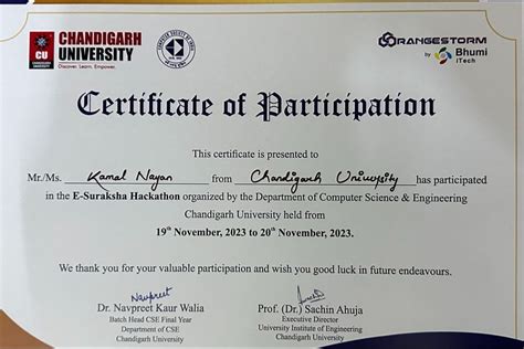 Kamal Nayan On Linkedin Participated In Hackathon 🏻