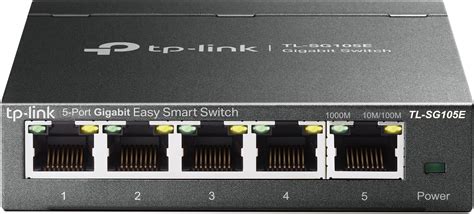 TP Link Port Gigabit Switch Easy Smart Plug Play Desktop Wall Mount Sturdy Metal W Shielded