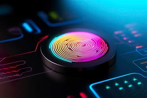 Premium Ai Image Fingerprint Authentication Button Biometric Security Identification And Cyber