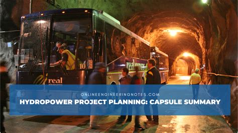 Hydropower Project Planning Capsule Summary Onlineengineeringnotes